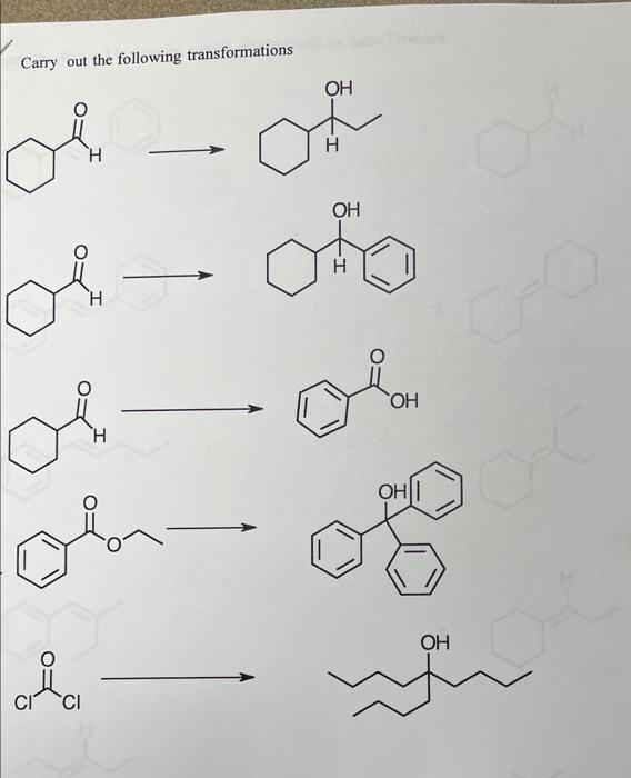 Solved Carry out the following transformations | Chegg.com