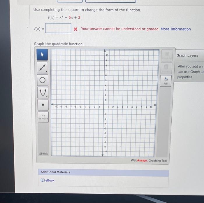 Solved use completing the square to change the form of the | Chegg.com