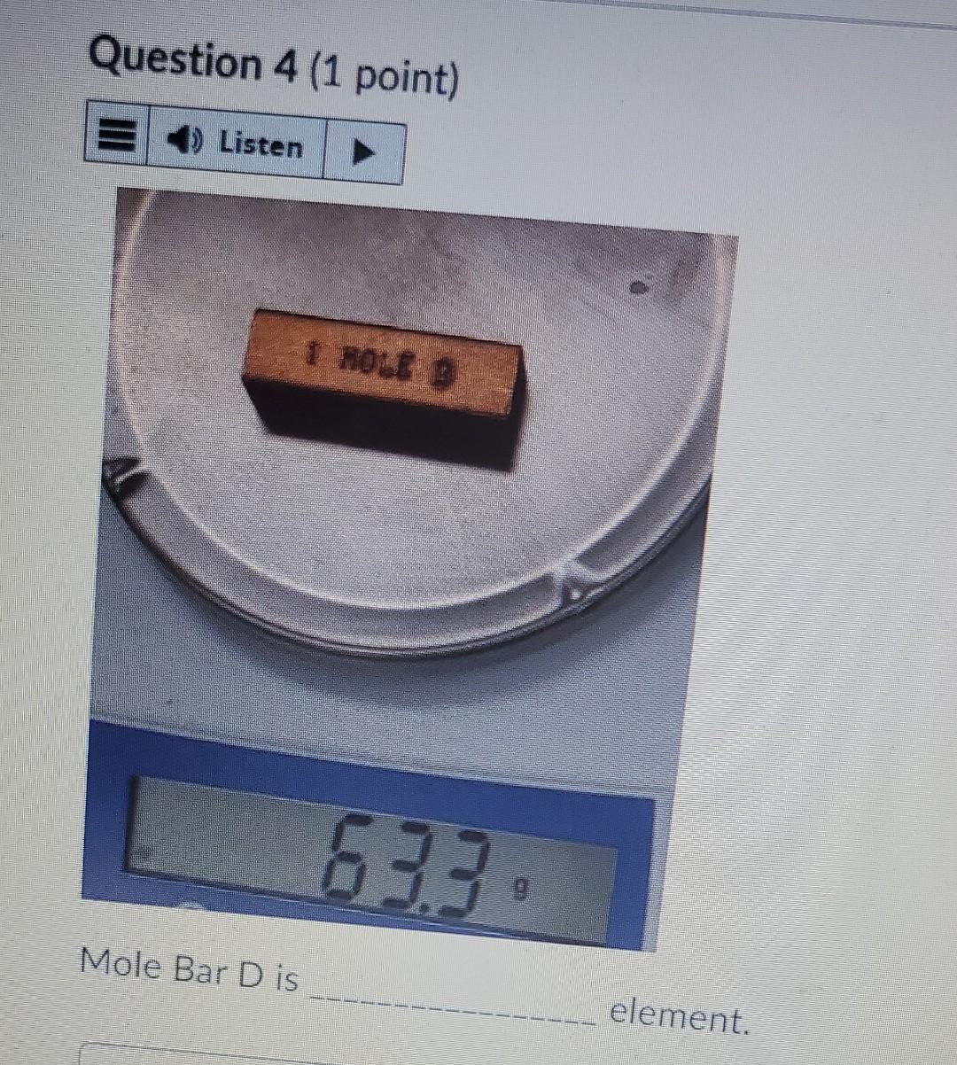 Solved Activity A - Molar Mass of Elements (Question 1 - 6) | Chegg.com