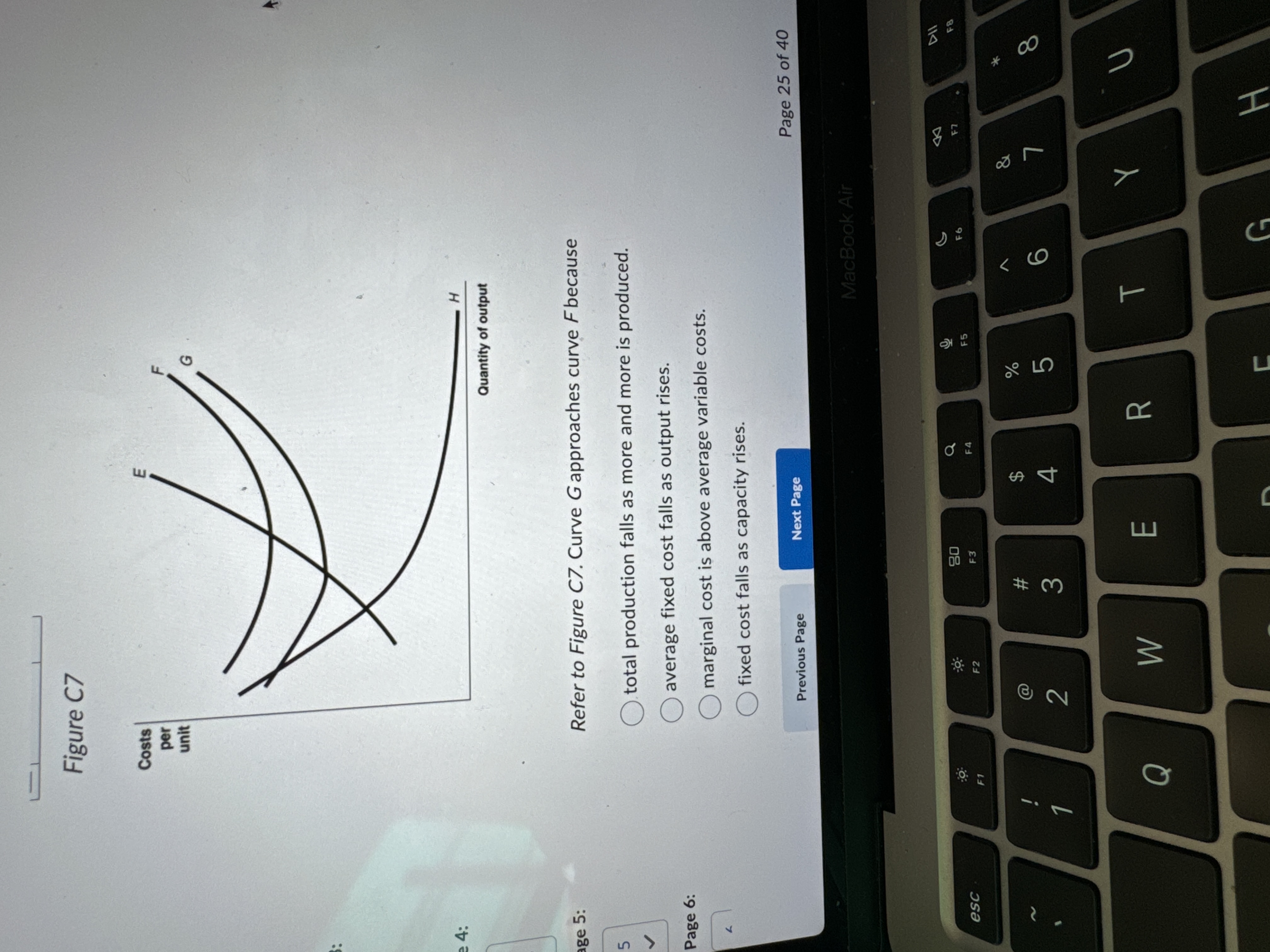 Solved Figure C7Refer to Figure C7. ﻿Curve G ﻿approaches | Chegg.com