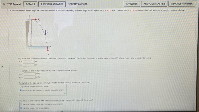 Solved 4 5. [2/13 Points] DETAILS Viy h = PREVIOUS ANSWERS A | Chegg.com