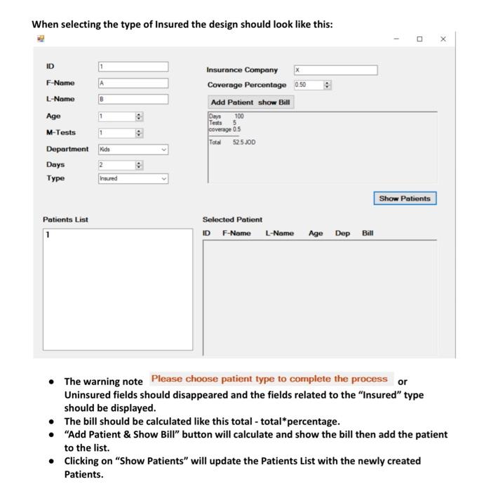 Solved I want solution fot this task in c# language (windows | Chegg.com
