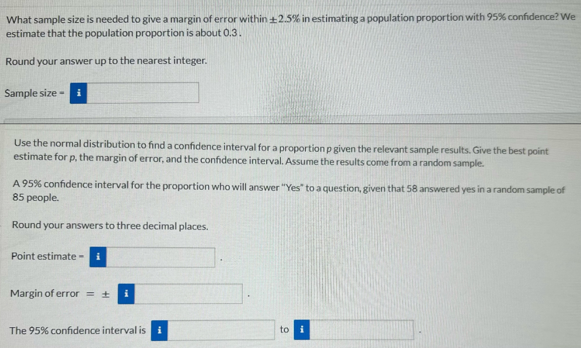Solved What sample size is needed to give a margin of error | Chegg.com