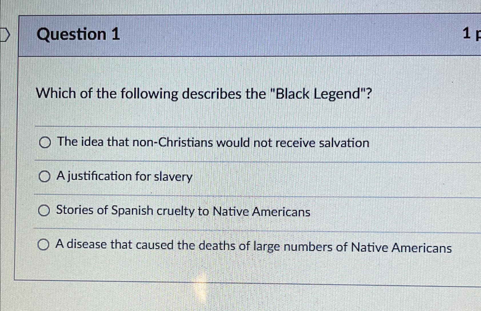 Solved Question 1Which of the following describes the "Black | Chegg.com