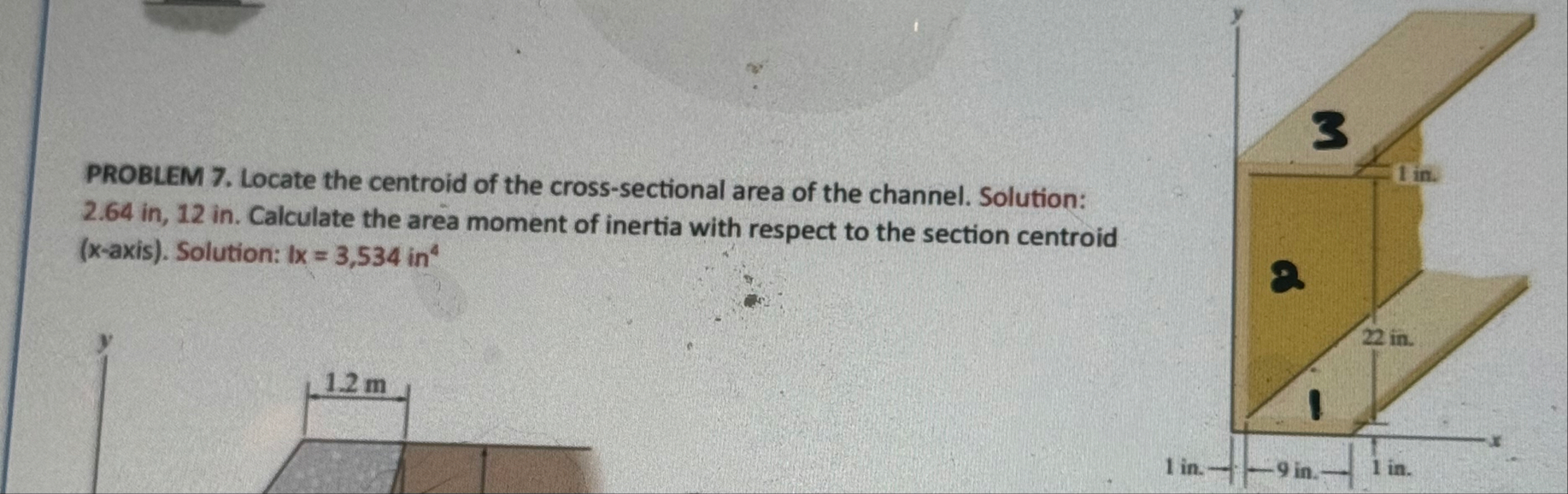 Solved PROBLEM 7. ﻿Locate the centroid of the | Chegg.com