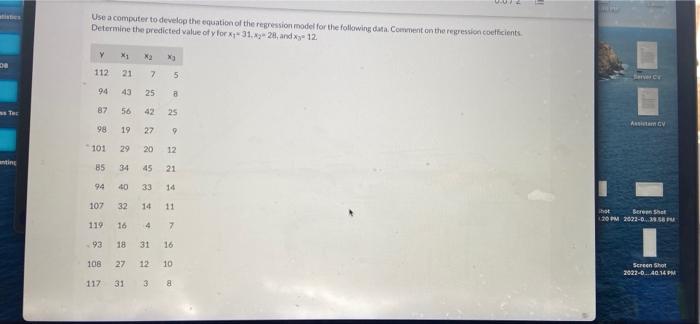 Solved Use a computer to develop the equation of the | Chegg.com