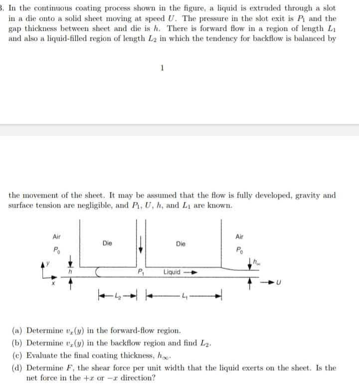 Solved In the continuous coating process shown in the | Chegg.com