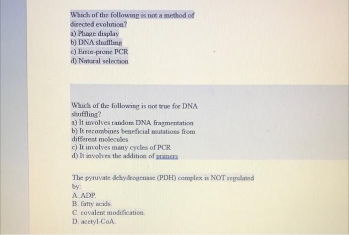 Solved Which of the following is not a method of directed | Chegg.com