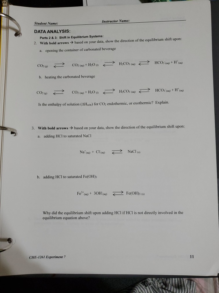 Solved Instructor Name: Student Name: DATA (EXP #7): Part 1: | Chegg.com