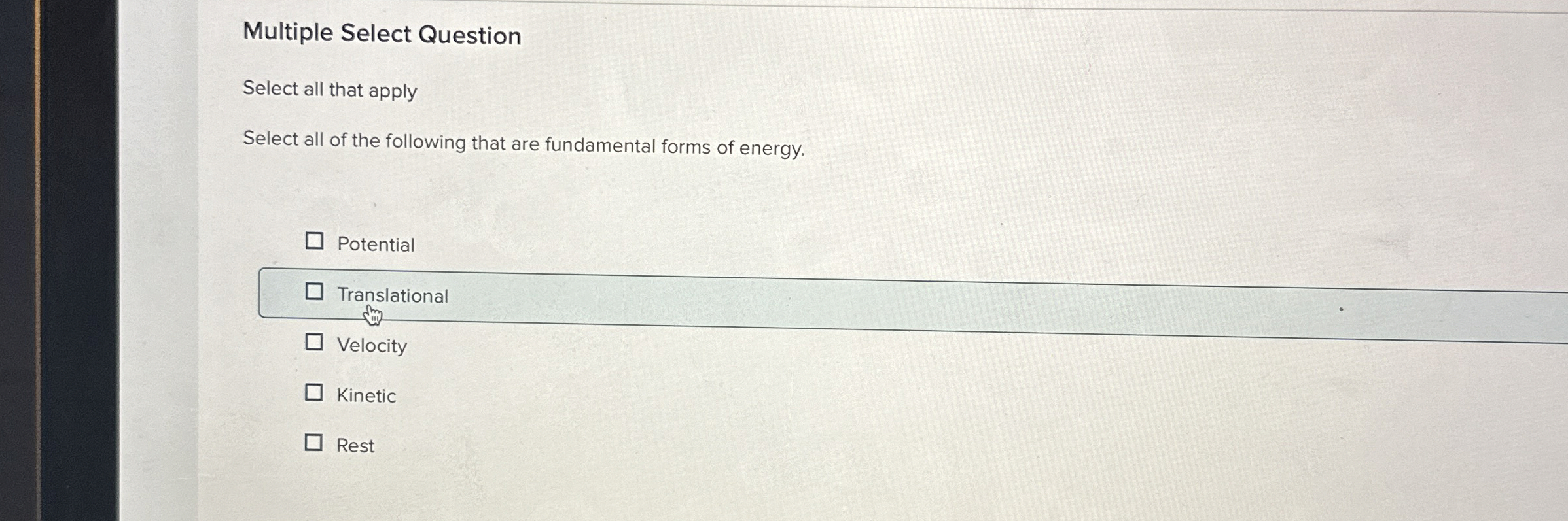 Solved Multiple Select QuestionSelect all that applySelect | Chegg.com Solved Multiple Select QuestionSelect all that applySelect | Chegg.com
