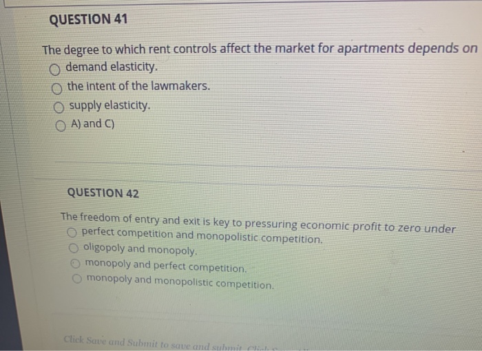 Solved The degree to which rent controls affect the market | Chegg.com
