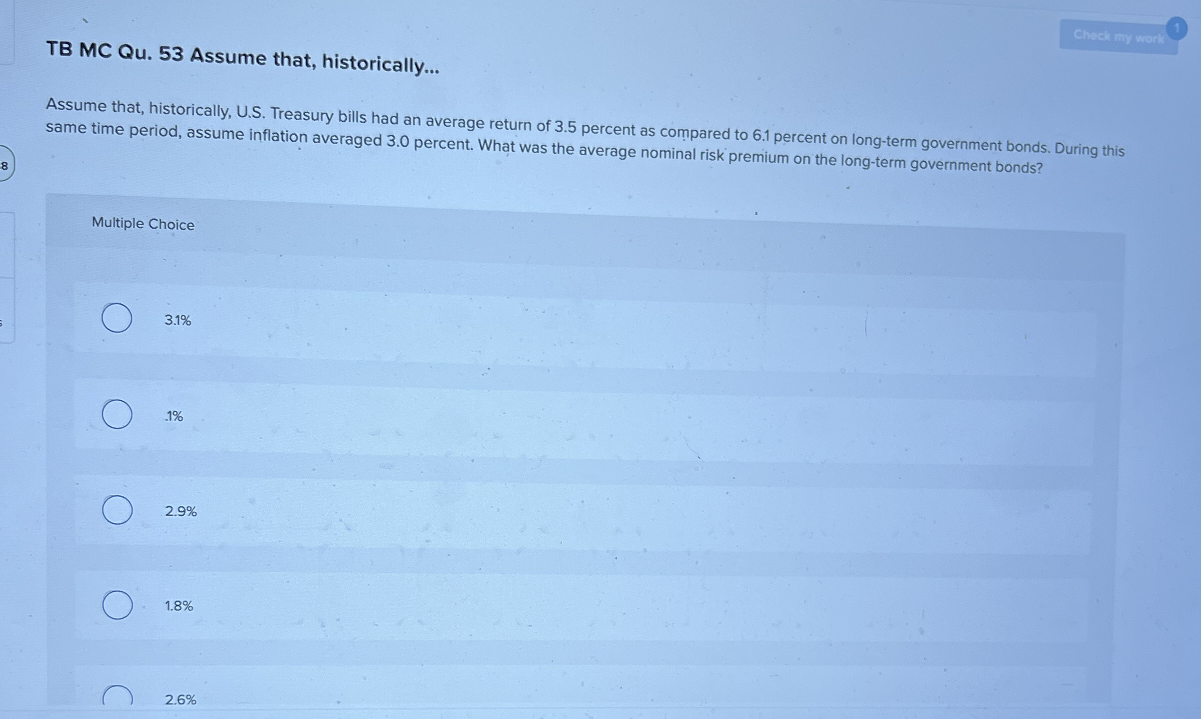 Solved TB MC Qu. 53 ﻿Assume that, historically...Assume | Chegg.com