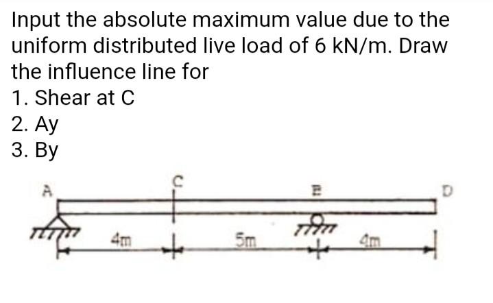 Solved Input the absolute maximum value due to the uniform | Chegg.com