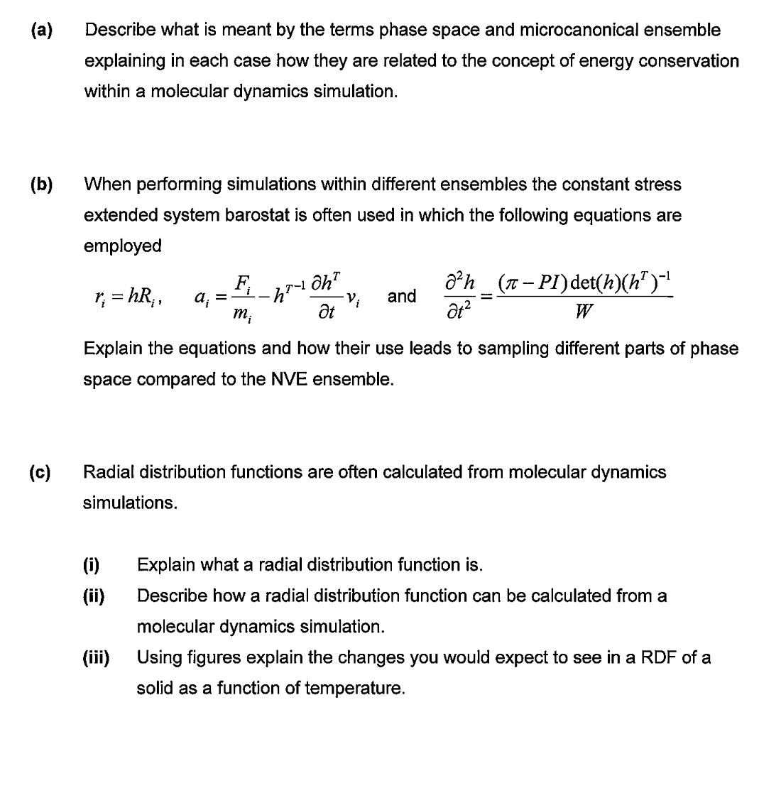 Solved (a) ﻿Describe what is meant by the terms phase space | Chegg.com