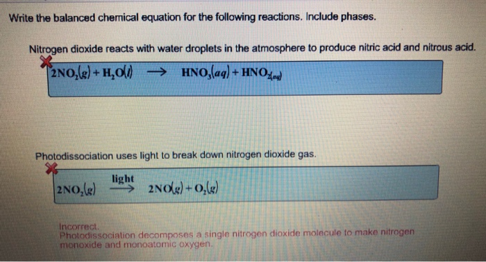 Solved Write the balanced chemical equation for the | Chegg.com