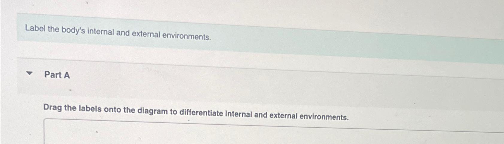 Solved Label the body's internal and external | Chegg.com