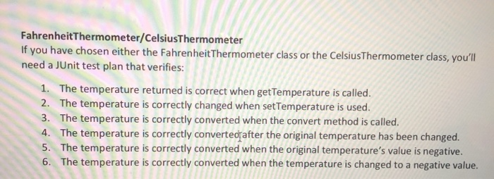 Solved Thermometer Application Create a program that the | Chegg.com