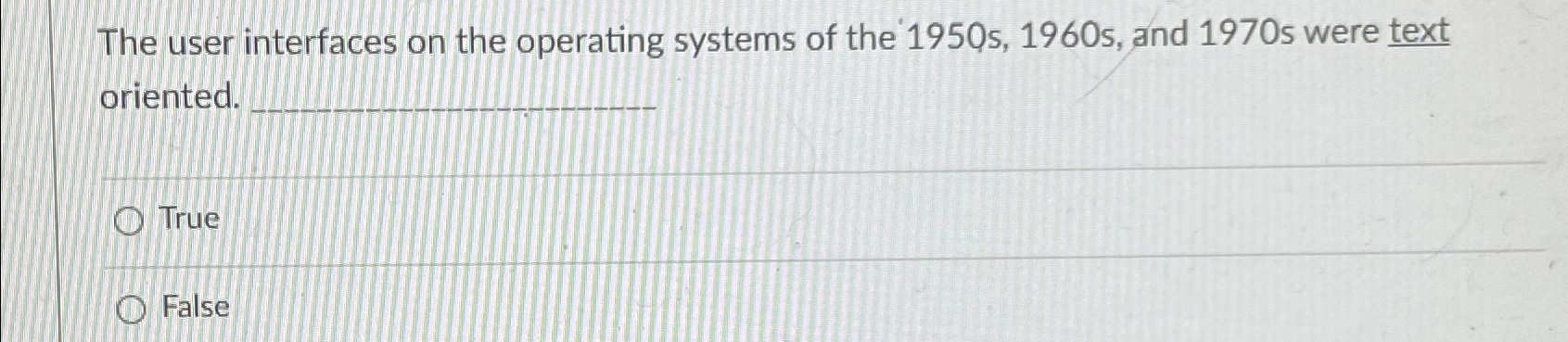 Solved The user interfaces on the operating systems of the | Chegg.com