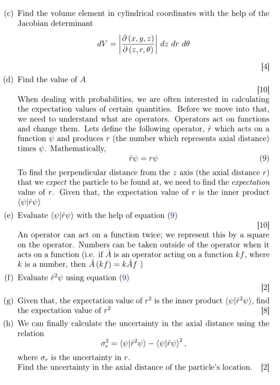 Solved A particle exists in three dimensions and is trapped | Chegg.com