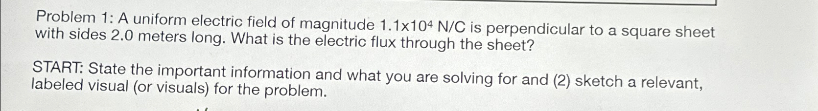 Solved Problem 1: A uniform electric field of magnitude | Chegg.com