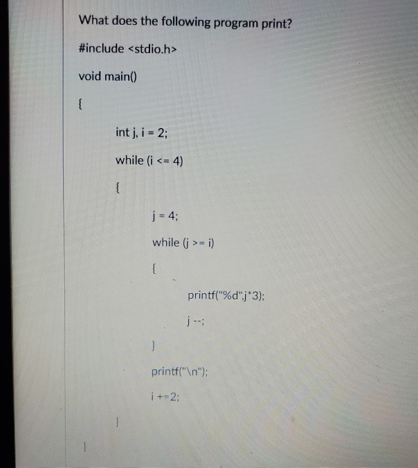 Solved What does the following program print? #include void | Chegg.com