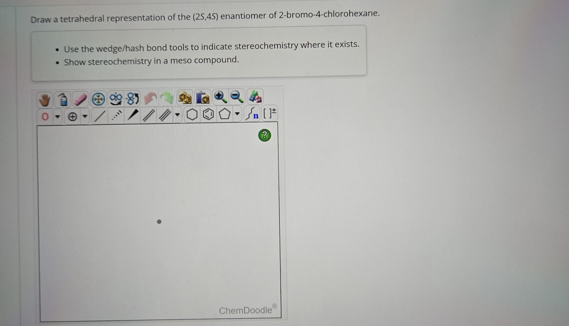 Solved Draw a tetrahedral representation of the (2S,4S) | Chegg.com