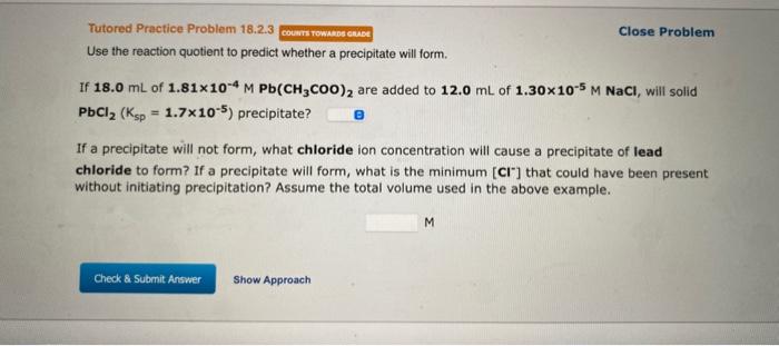 Solved Use the reaction quotient to predict whether a | Chegg.com