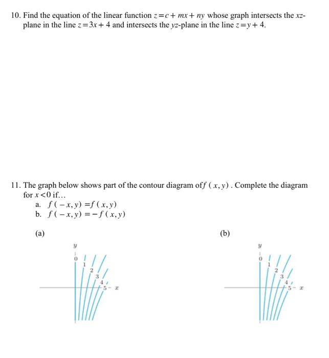 Solved 10. Find the equation of the linear function | Chegg.com