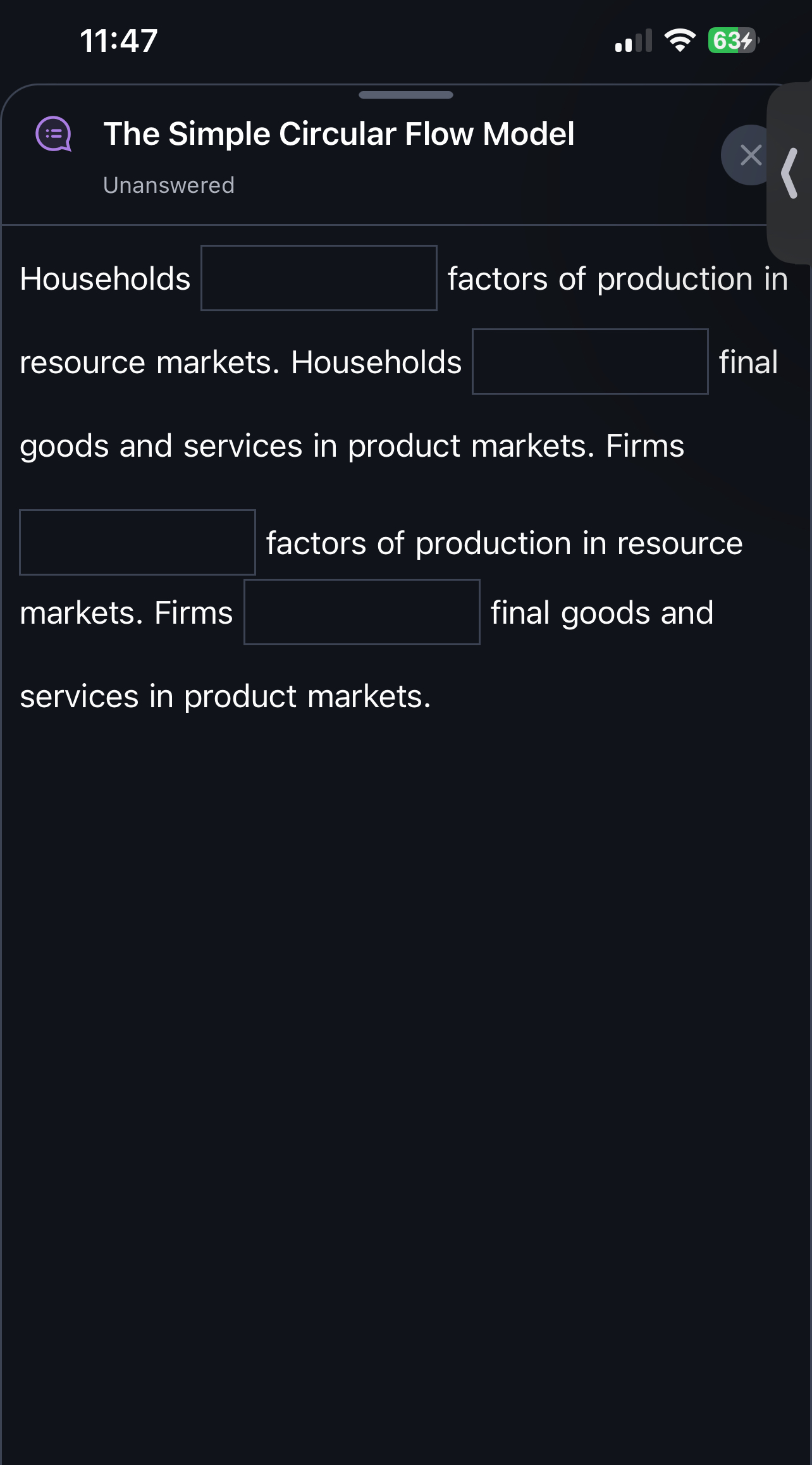 Solved 11:47634Æ ﻿The Simple Circular Flow | Chegg.com