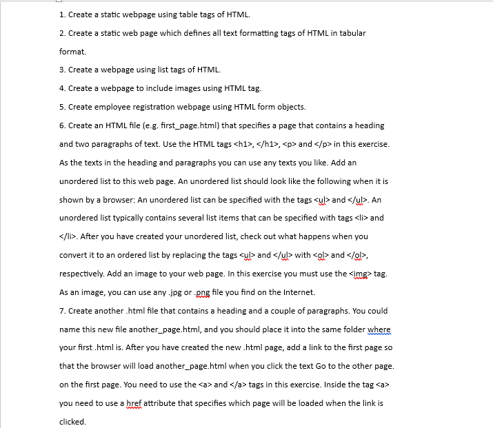 Solved Please kindly help to find answers for my HTML | Chegg.com