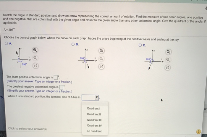 Solved Sketch the angle in standard position and draw an | Chegg.com