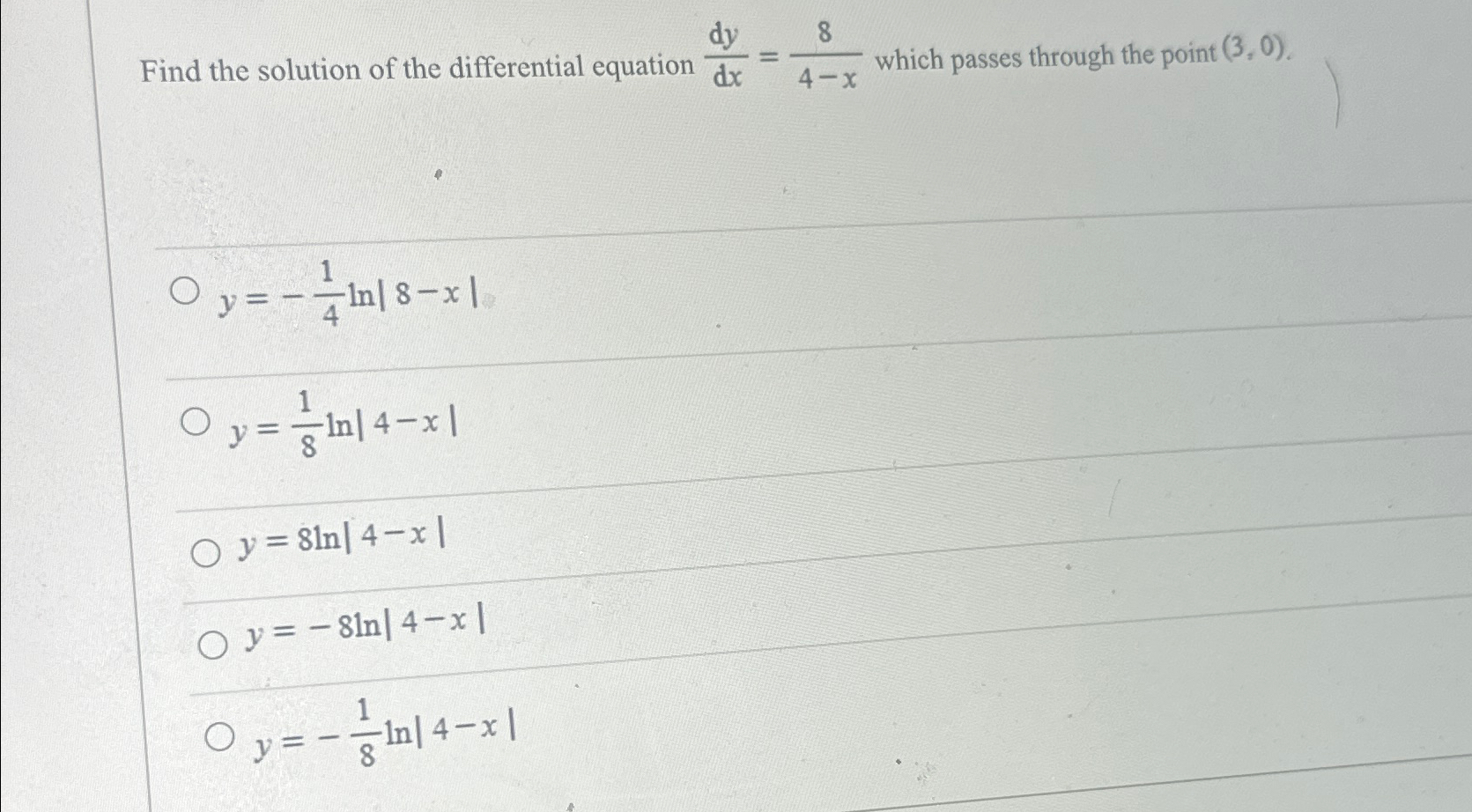 Solved Find the solution of the differential equation | Chegg.com