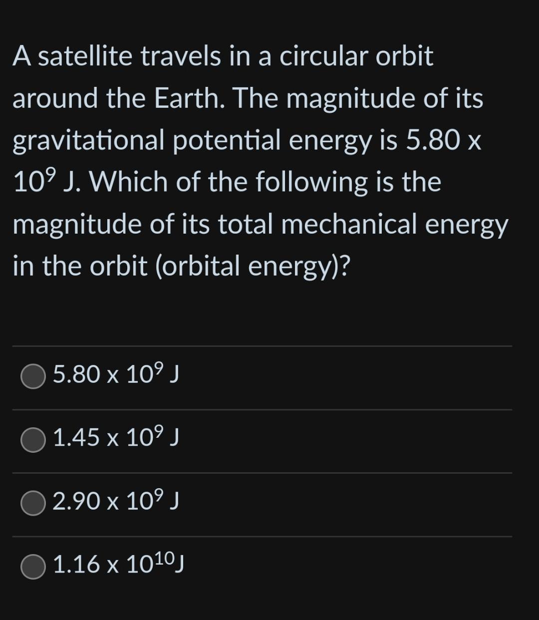 Solved A Satellite Travels In A Circular Orbit Around The