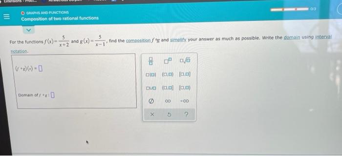 Solved Extensions Vio 09 OGRAPHS AND FUNCTIONS Composition | Chegg.com
