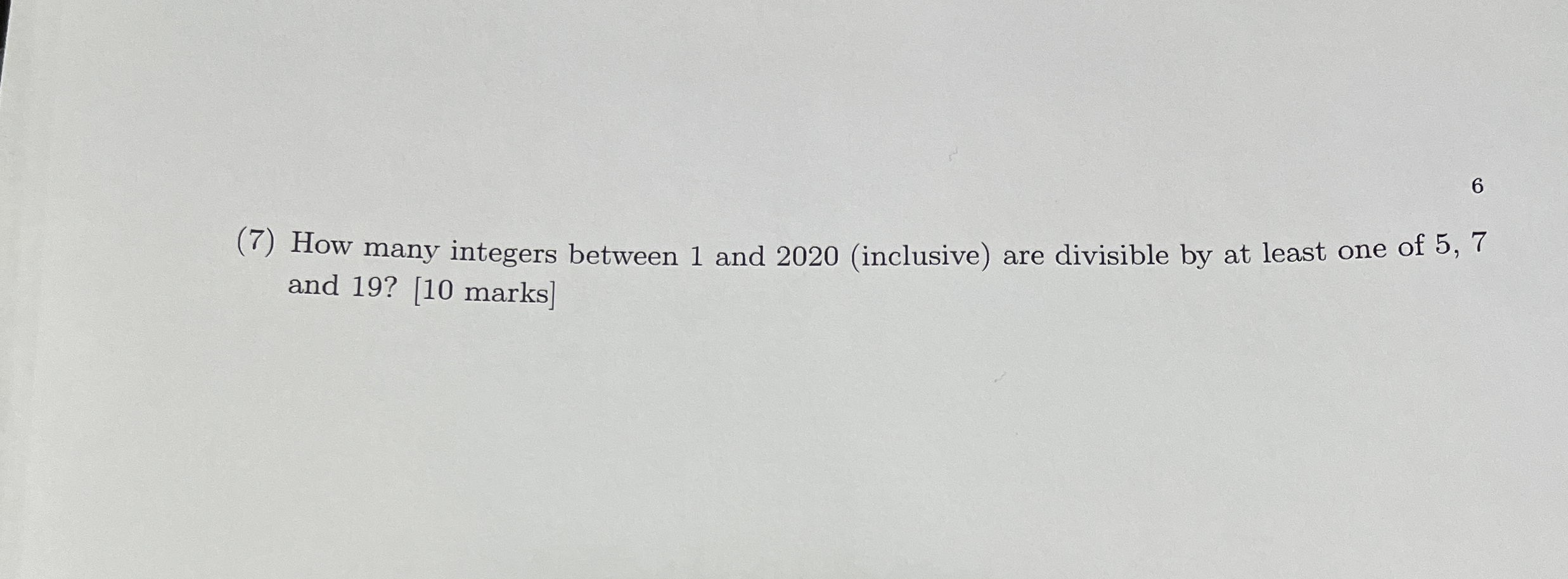 Solved This is discrete math.(7) ﻿How many integers between | Chegg.com