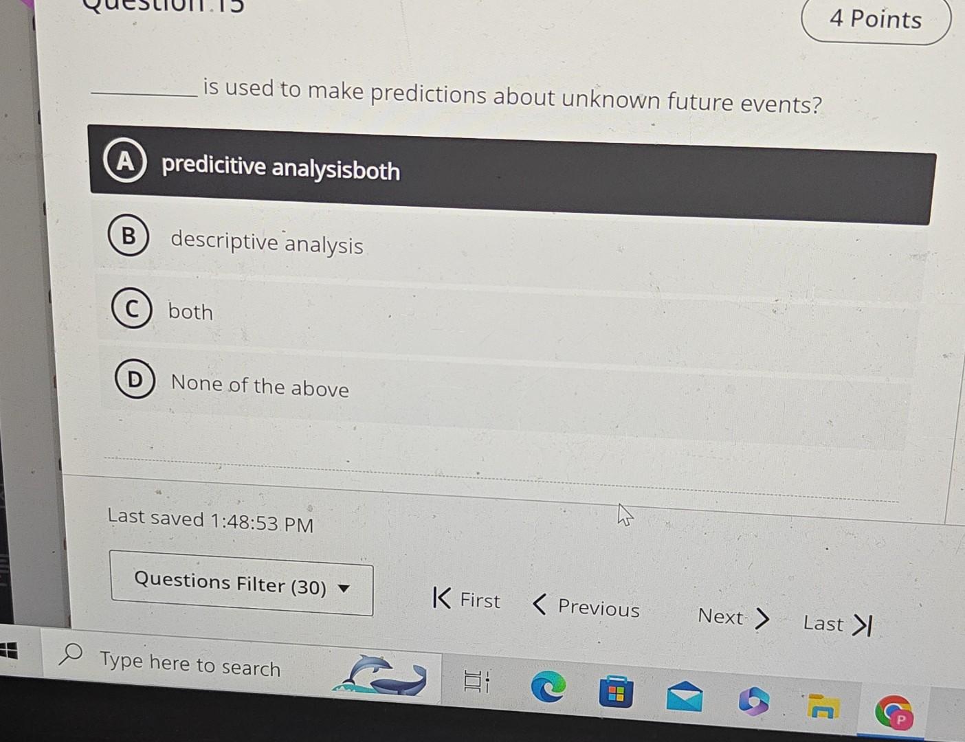 Solved is used to make predictions about unknown future | Chegg.com