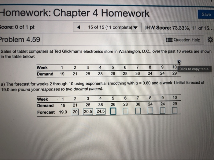 Solved Homework: Chapter 4 Homework Save core: 0 of 1 pt 15 | Chegg.com Solved Homework: Chapter 4 Homework Save core: 0 of 1 pt 15 | Chegg.com