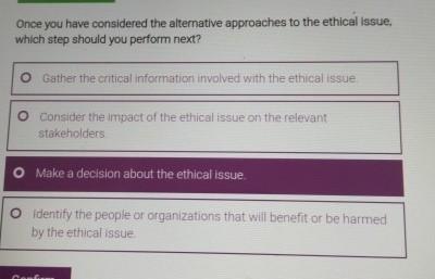 Solved Once you have considered the alternative approaches | Chegg.com