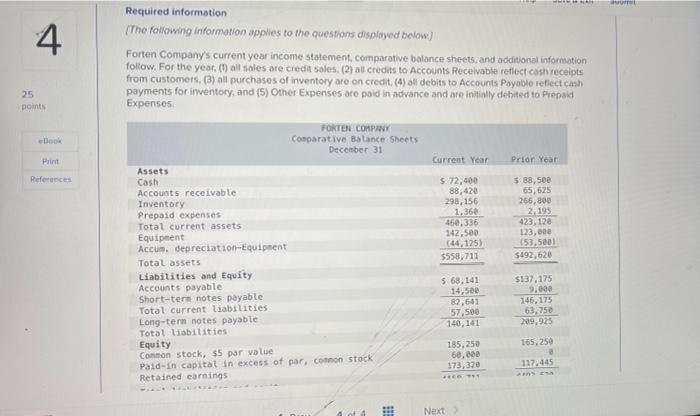 Solved 4 25 points eBook Print References www. Required | Chegg.com