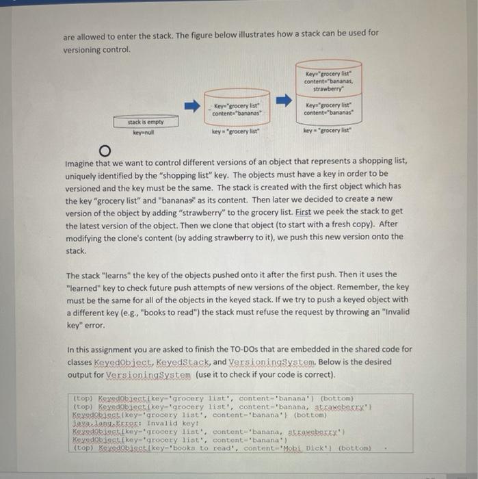 Solved Programming Assignment Versioning System Introduction | Chegg.com