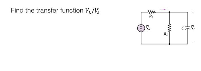 Solved Find the transfer function IC/VSFind the transfer | Chegg.com