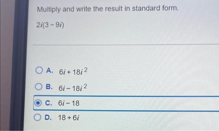 Solved Simplify the expression using the imaginary unit i. | Chegg.com