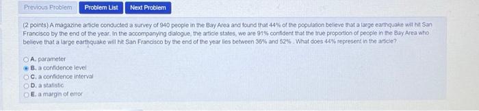 Solved Previous Problem Problem List Next Problem (2 points) | Chegg.com