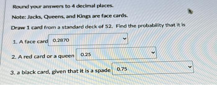 Solved Round your answers to 4 decimal places. Note: Jacks, | Chegg.com