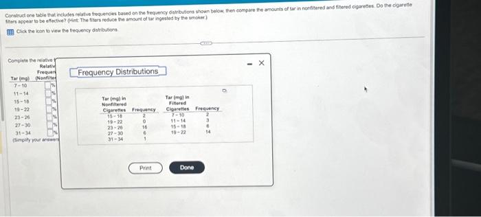 Solved Construct one table that includes relative | Chegg.com