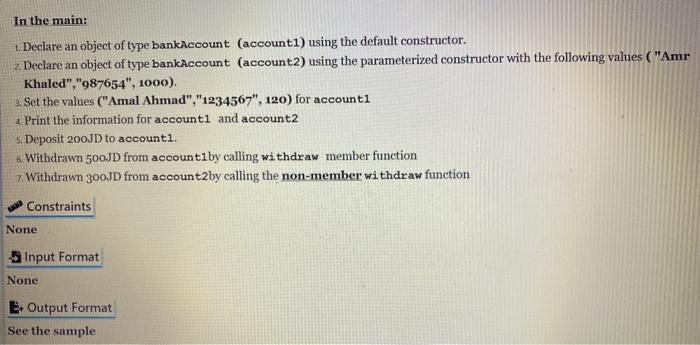 Solved Challenge task Write a program that defines a class | Chegg.com