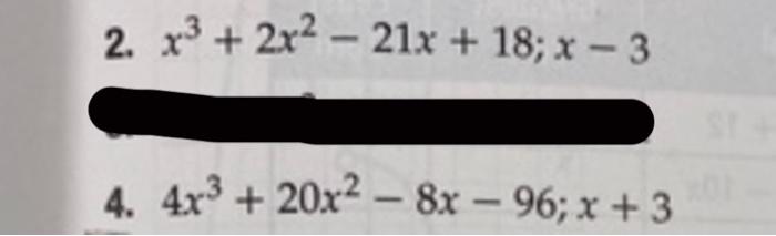 Solved Factor each polynomial completely using the given | Chegg.com