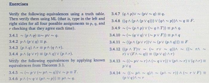 Solved Commutative laws: Associative laws: Theorem 3.1 | Chegg.com