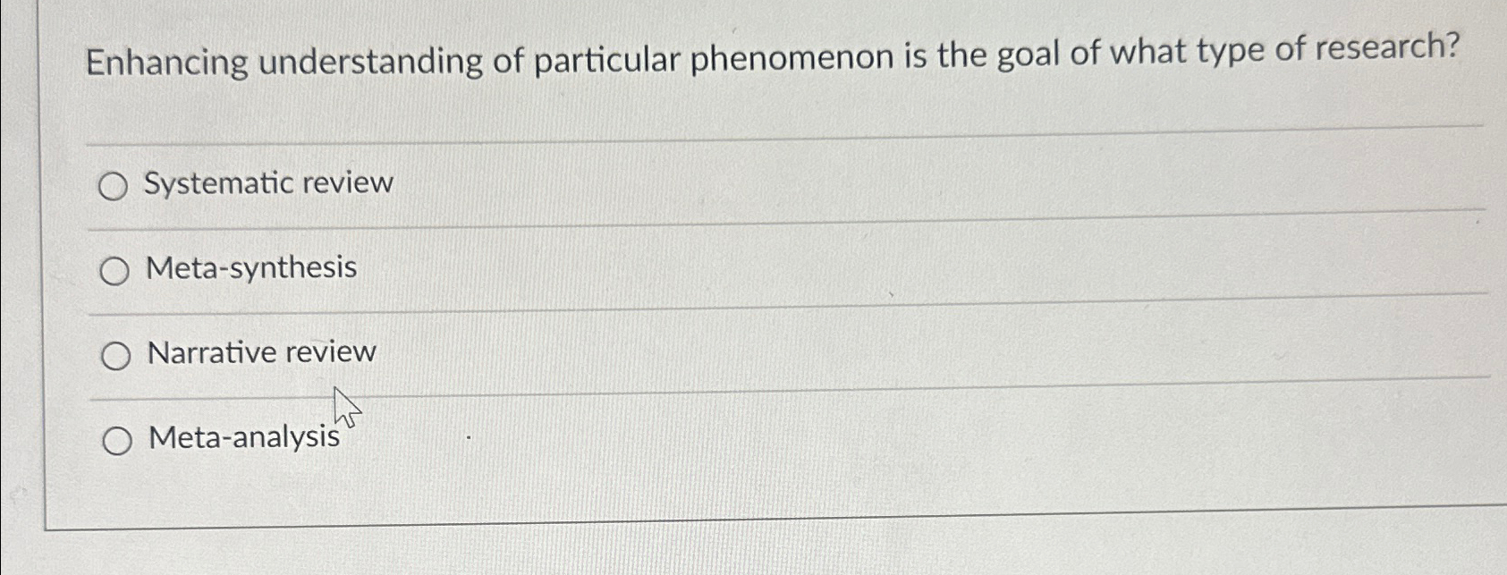 Solved Enhancing understanding of particular phenomenon is | Chegg.com