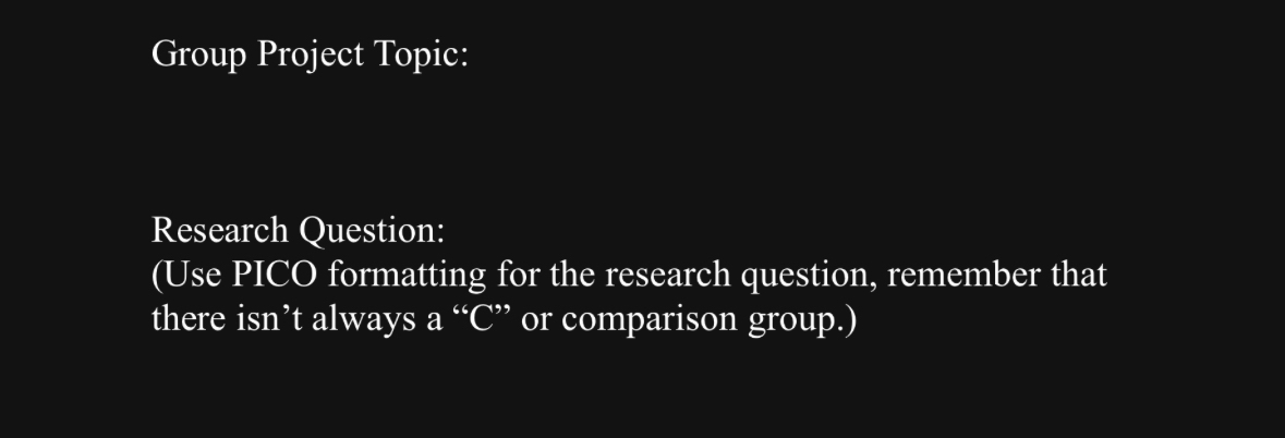 Solved Group Project Topic: Nurse BurnoutResearch | Chegg.com